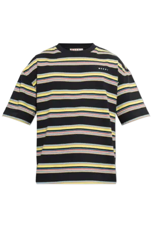 Marni T-shirt With Logo - Multicolour
