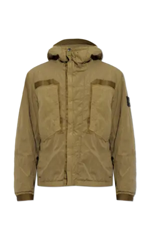 Stone Island Insulated Hooded Jacket - Green