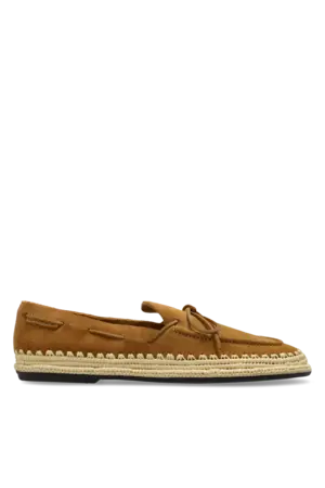 Tory Burch Suede Espadrilles - Beige