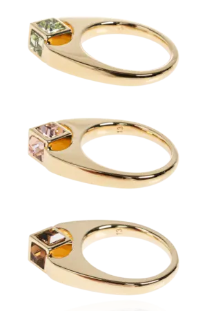 JIMMY CHOO Set Of Three Rings