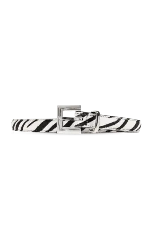 ANINE BING Nicola" Leather Belt - White