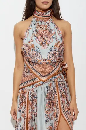 Zimmermann Silk Top With An Open Back
