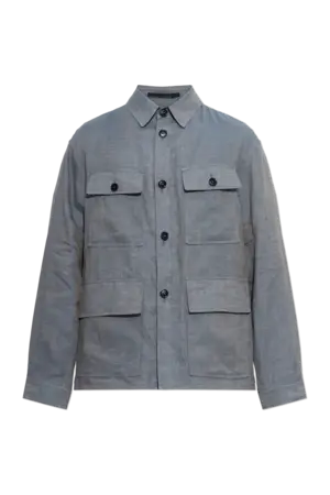 Giorgio Armani Linen Jacket - Blue