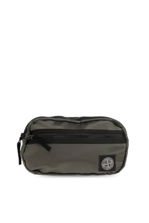 Stone Island Belt Bag With Logo - Green