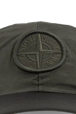 Stone Island Baseball Cap With Compass Emblem - Green