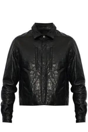 Rick Owens Leather Jacket - Black