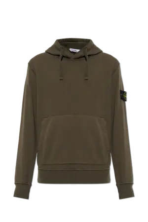 Stone Island Cotton Hoodie - Green