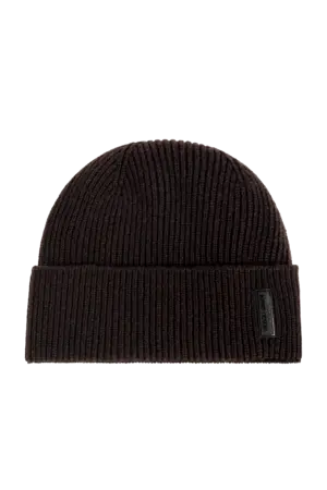 Giorgio Armani Cashmere Beanie - Brown