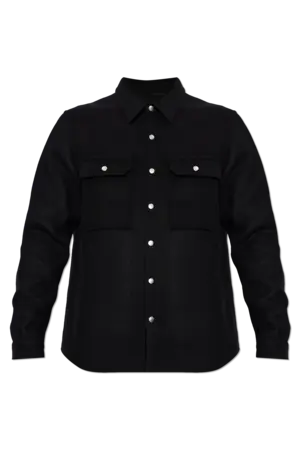 Rick Owens Wool Shirt - Black
