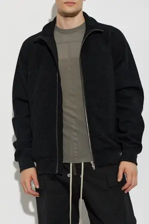 Rick Owens Stand Collar Zip-up Sweatshirt