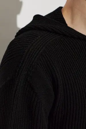 Rick Owens Wool Cardigan With Hood