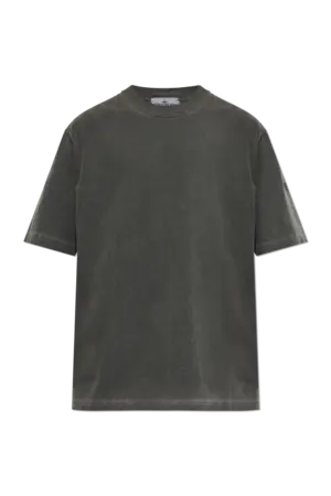 Stone Island T-shirt With Embroidered Logo - Grey