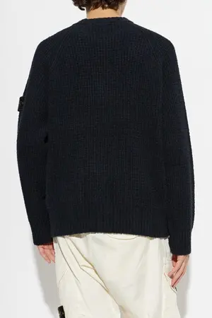 Stone Island Sweater With Logo Patch