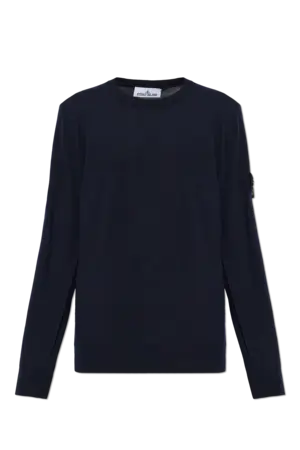 Stone Island Wool Sweater - Navy Blue