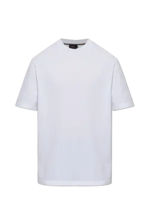 Brioni Cotton T-shirt With Logo - White
