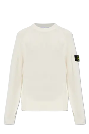 Stone Island Wool Sweater - Cream