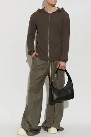 Rick Owens Wool Cardigan With Hood