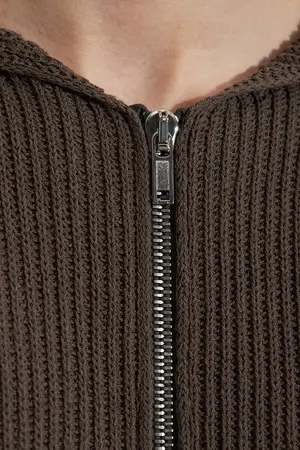 Rick Owens Wool Cardigan With Hood