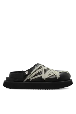 Rick Owens Platform Slides ‘padded Megalace - Black