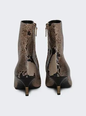 Khaite Bella Ankle Boot - Beige
