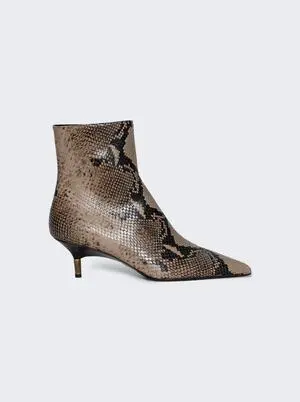 Khaite Bella Ankle Boot - Beige