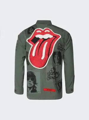 MadeWorn Rolling Stones Jacket Faded Army