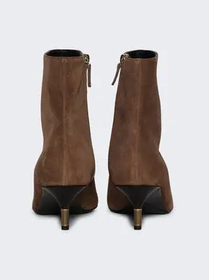 Khaite Bella Ankle Boot 55 - Beige