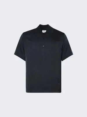 Casablanca Knit Collar Polo Shirt Dark