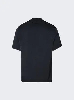 Casablanca Knit Collar Polo Shirt Dark