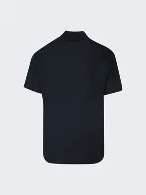 Casablanca Phantasmagoria Pin Tuck Embroidered Shirt Carbon