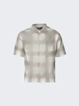 NAHMIAS Flannel Button Up Shirt Sand Sand