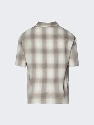 NAHMIAS Flannel Button Up Shirt Sand Sand