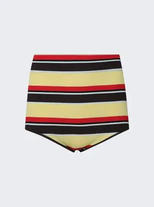 Rabanne Knit Shorts Yellow - A