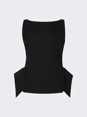 RÃHE Deconstructed Collar Top - Black