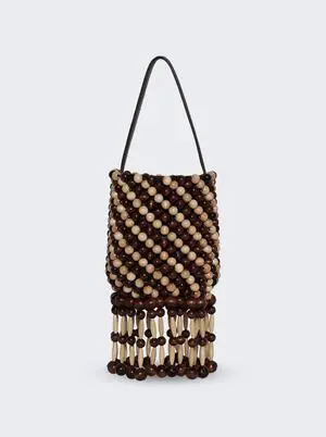 Rabanne Beaded Bag Wood