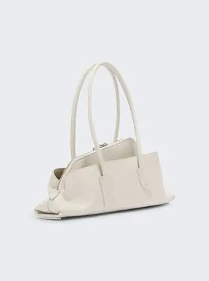 Attico La Passeggiata Small' Top Handle Bag Ice Leather - White