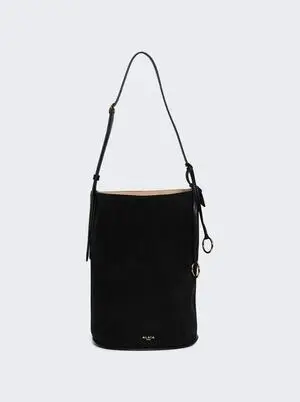 Alaïa Suede Bucket Bag - Black