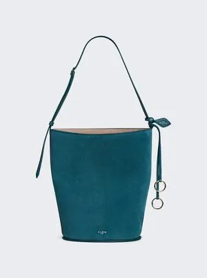 Alaïa Suede Bucket Bag - Green