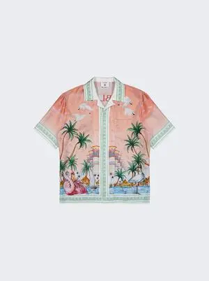 Casablanca Cuban Collar Shirt Ethereal - Multi
