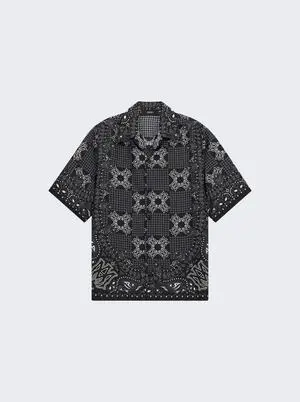 Amiri Ma Check Camp Shirt - Black