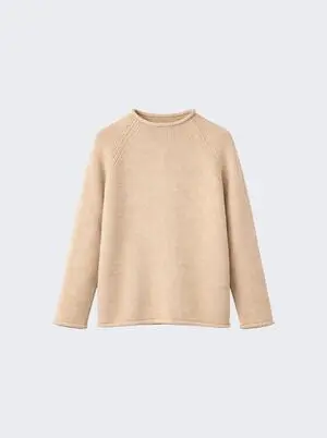 Bottega Veneta Cashmere Sweater Linen Melange - Beige