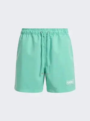 Amiri Patch Swimshort Powder Teal
