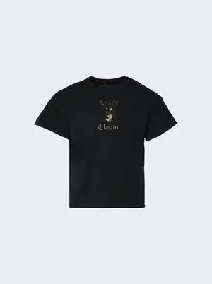 CRAZY CLOWN L.A. Reflections In A Blade Tee Washed Black