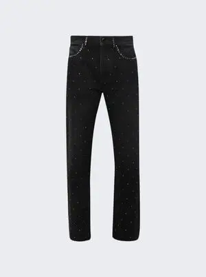 Amiri Studded Straight Leg Jeans