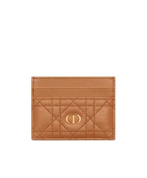 Dior Caro Five-slot Card Holder - Brown