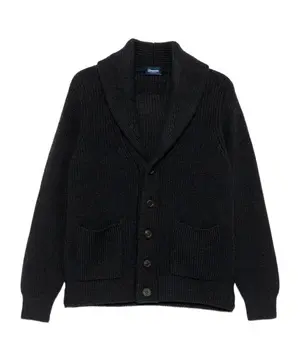 DRUMOHR Shawl Collar Patch Pocket Cardigan