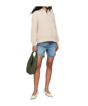 ANINE BING Lou Logo Plaque Shoulder Bag