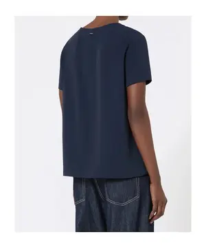 Max Mara Rebecca Crewneck Short-sleeved T-shirt - Midnight Blue
