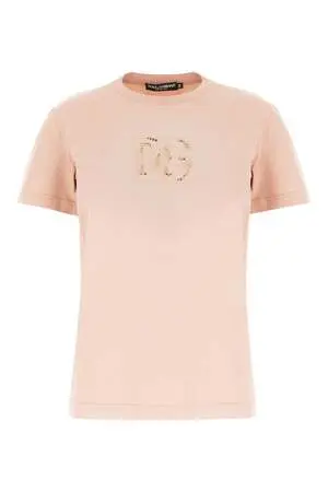 Dolce & Gabbana Embellished Dg Logo T-shirt - Multicolor
