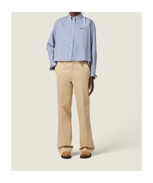 Miu Miu Belt Loop Casual Pants